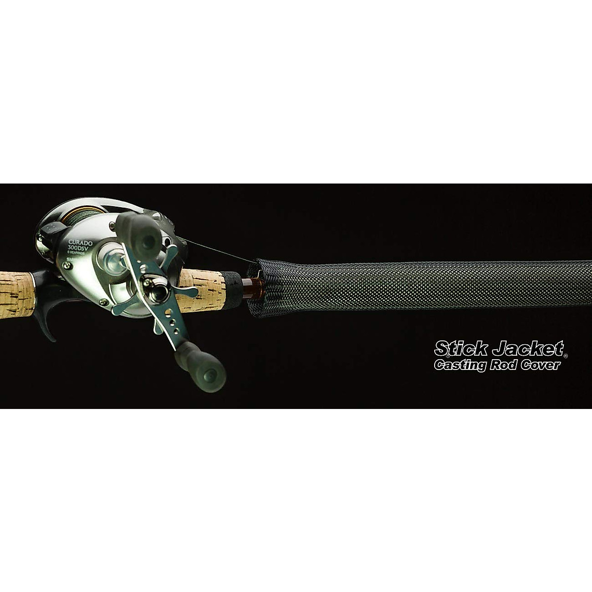 RITE-HITE Orin Briant Stick Jacket Fishing Rod Covers 3 Pack - Casting Black; Keep Your Rod Safe and from Getting Tangled…