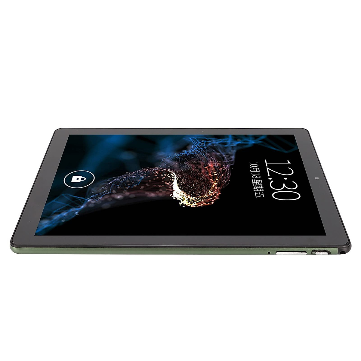 10.1 Inch Tablet, 2.4G 5G WiFi 6GB 128GB Front Tablet for Android 11.0 5MP Rear 13MP 1960x1080 IPS Calling 100‑240V Green US Plug