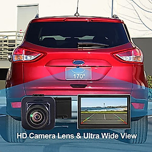 AUTOBABA Backup Camera Safety Rear View Park Assist Back Up Camera Compatible with 2014 2015 2016 Ford Escape Replace Number OE# EJ5Z-19G490-A EJ5Z19G490A GJ5T19G490AD GJ5T-19G490-AB 590-419