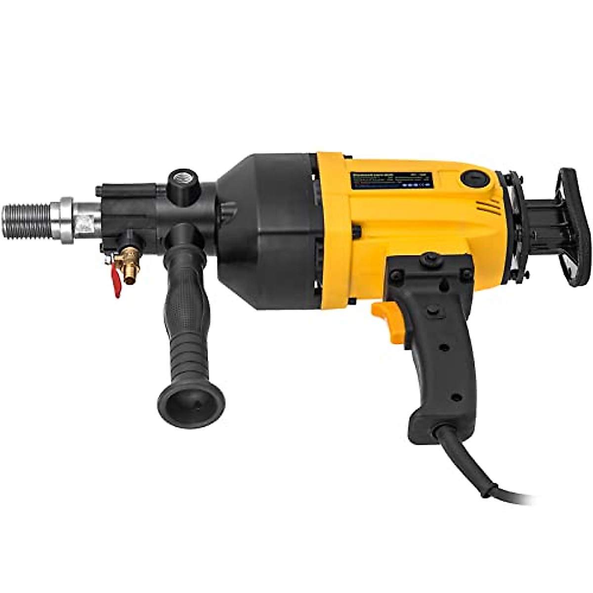 Happybuy Diamond Core Drill, 2180W 6"/160 mm, 1600RPM Variable Speed Core Drill Rig with Portable Case, Handheld Drilling Machine for Hard Stone, Concrete, Marble, Granite, Brick