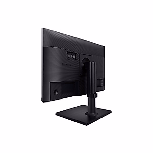 SAMSUNG FT45 Series 27-Inch FHD 1080p Computer Monitor, 75Hz, IPS Panel, HDMI, USB Hub, Height Adjustable Stand, 3 Yr WRNTY (LF27T450FQNXGO),Black