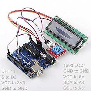 NEXTION Enhanced Display 3.2 inch NX4024K032 + DHT11 Temperature Humidity Sensor