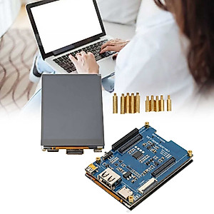 Septpenta 2.8in Capacitive Touch Screen Module Kit, 2.8in Capacitive Full Fit Touch Screen Computer Module 4, Mipi 5 Point Touch 6H Hardness for RPI with Interface Expansion Board
