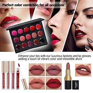 Makeup Kit for Women Full Kit Teens Makeup Set Eyeshadow Palette, Lip Gloss, Lipstick, Makeup Brush, Foundation, Concealer Mascara Powder Puff Makeup Bag Makeup Set for Women Girls Teens Gift