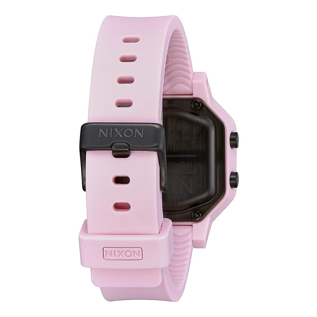 NIXON Siren A1311 - Pale Pink - 100m Water Resistant Women's Digital Sport Watch, 38mm Watch Face, 18mm-16mm Pu/Rubber/Silicone Band