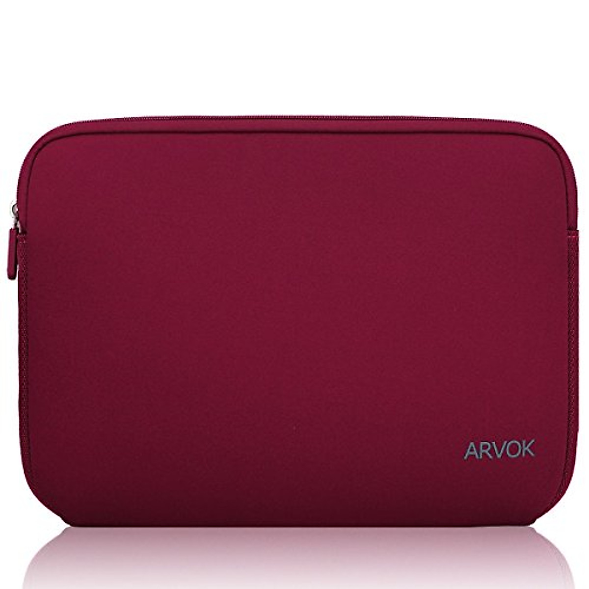 Arvok 13 13.3 14 Inch Laptop Sleeve Case for MacBook Pro 14 2021/Water-Resistant Notebook Chromebook Computer Pocket Briefcase Carrying Bag Pouch Skin Cover for HP/Dell/Lenovo/Asus/Acer, Wine Red