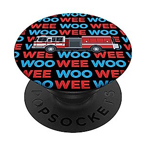 Fire Truck Engine Firefighter for Kids Wee Woo Emergency PopSockets Swappable PopGrip
