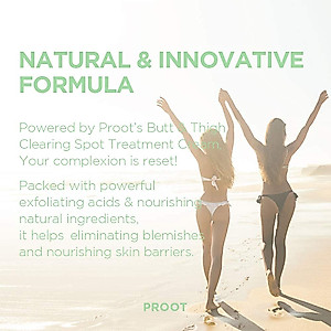 Butt Acne Treatment Cream in Tube Type | Travel Friendly | Clears Acne, Ingrown Hairs, Zits, Razor Bumps, Blackheads and Dark Spots for the Butt, Thigh and Other Sensitive Area | Prevents Future Breakouts