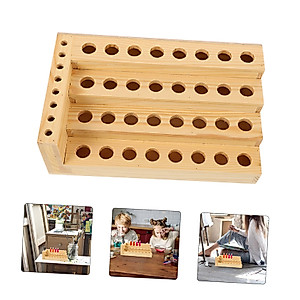 AUTSUPPL Paint Box Storage Rack Art Organizer and Storage Craft Paint Storage Acrylic Paint Storage Organizer Acrylic Paint Holder Craft Paint Organizer Miniature Paint Rack Wood