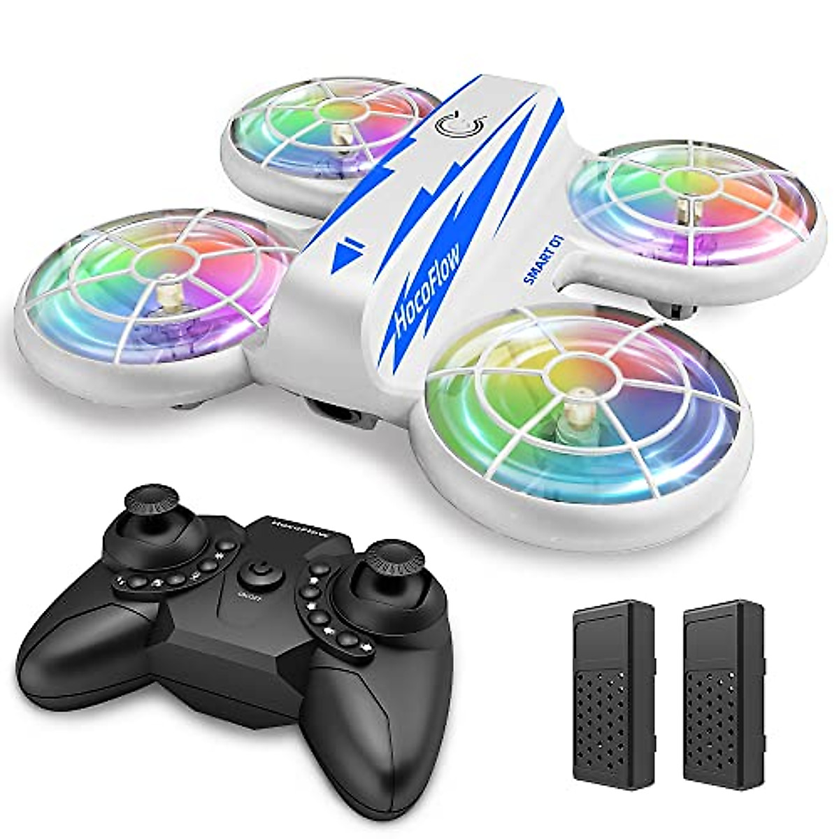 HocoFlow Mini Drone for Beginners Easy to Fly Remote Control Drones with Headless Mode Auto Hovering 3D Flips Stunt RC Quadcopter Plane Drone Gift