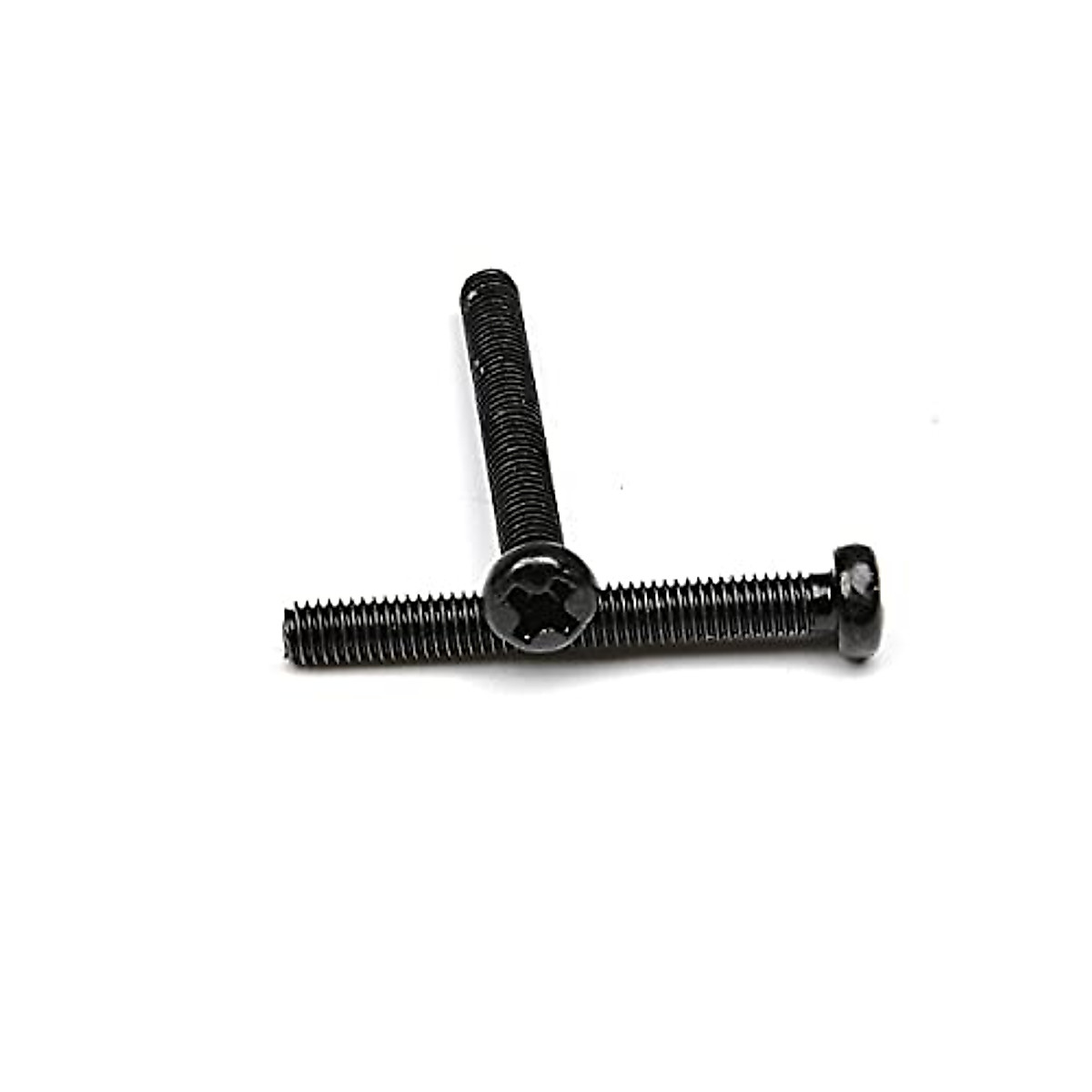 Musiclily Basic 3x25mm Metal Metric Thread Humbucker Pickup Height Adjustment Screws Humbucker Pickup Ring Mounting Screws for Epiphone SG Import Pickups, Black (Set of 20)