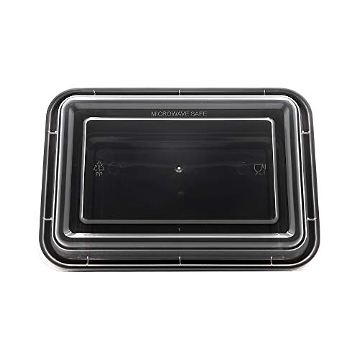 New Century, 150-Pack [38 oz] 1-Compartment Food Container - Rectangular Meal Prep Bento with Lid - Portable Lunch Box - Stackable - BPA Free - Freezer/Microwave/Dishwasher Safe - Reusable Storage