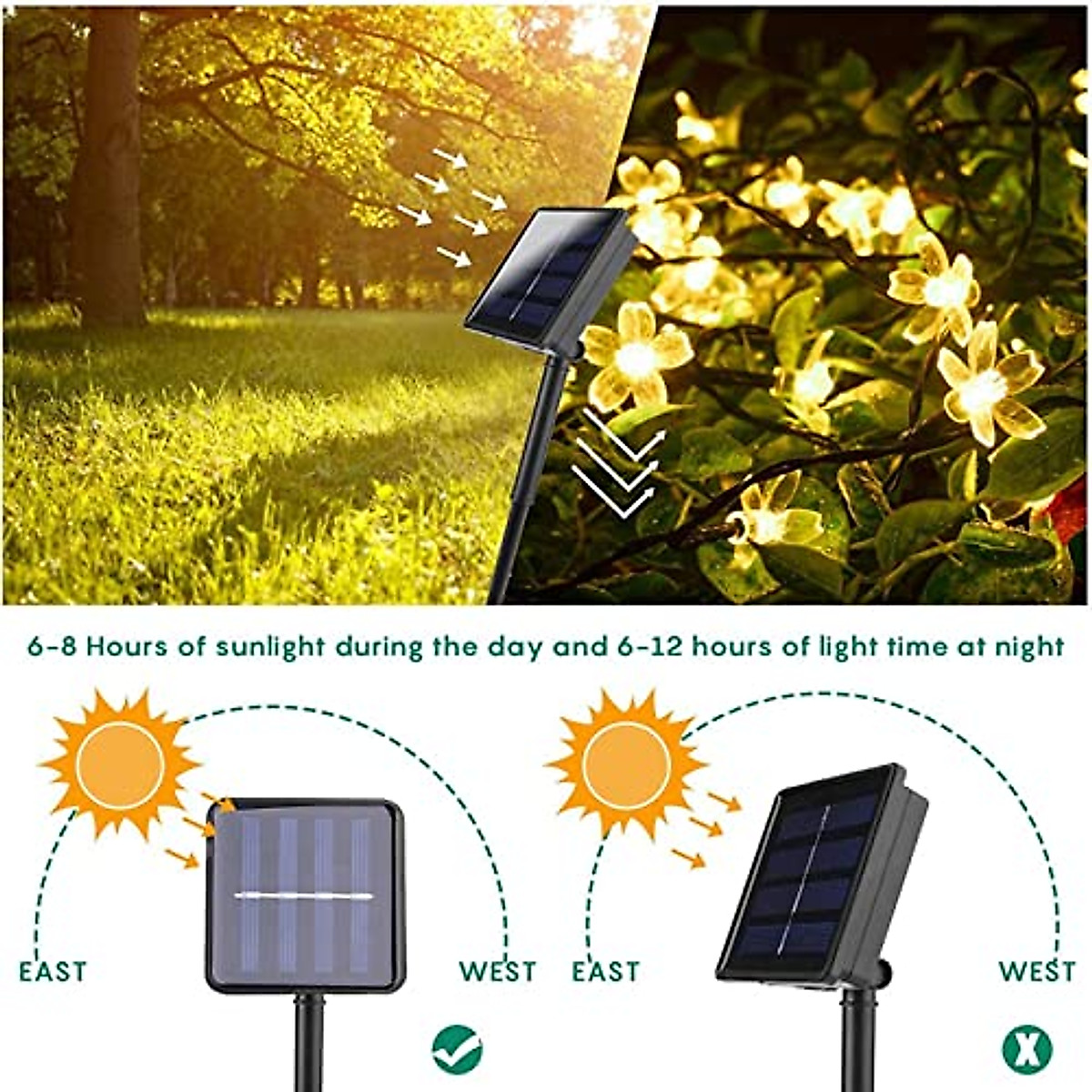 AKFATUP LED String Light for Bedroom, Decorative Lights, Christmas Lights, Holiday Decoration Lights (Solar)