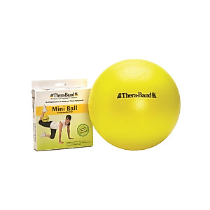 THERABAND Mini Ball, Small Exercise Ball for Yoga, Pilates, Abdominal Workouts, Shoulder Therapy, Core Strengthening, At-Home Gym & Physical Therapy Tool