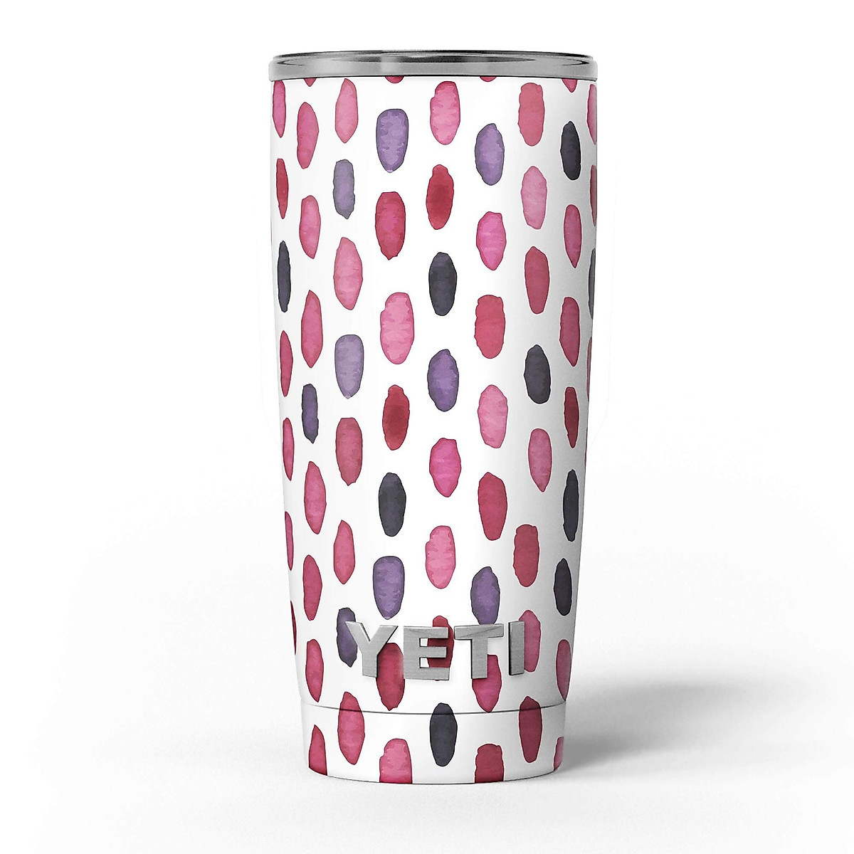 Design Skinz The Red and Purple Water Marks - Skin Decal Vinyl Wrap Kit Compatible with The Yeti Rambler Cooler Tumbler Cups