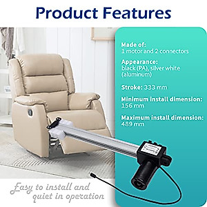 Okin Refined-R Model JLDQ-11 & JLDQ.11.156.333 Power Recliner Motor, Electric Lift Chair Actuator Replacement Part for JLDQ.11.156.333A/D/K/P/Z