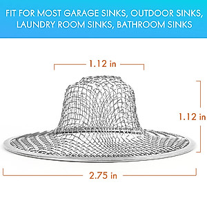 LotFancy Sink Drain Strainer, 30Pcs 2.75" Top / 1 1/8" Bathroom Sink Strainer, Stainless Steel Shower Drain Hair Catcher for Bathroom Sink, Utility, Slop, Laundry, RV and Lavatory