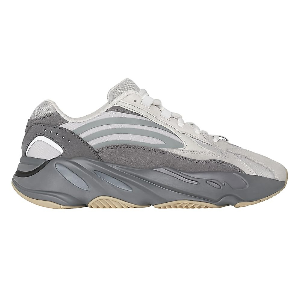 adidas Mens Yeezy Boost 700 V2 Lace Up Sneakers Shoes Casual - Grey - Size 5 M