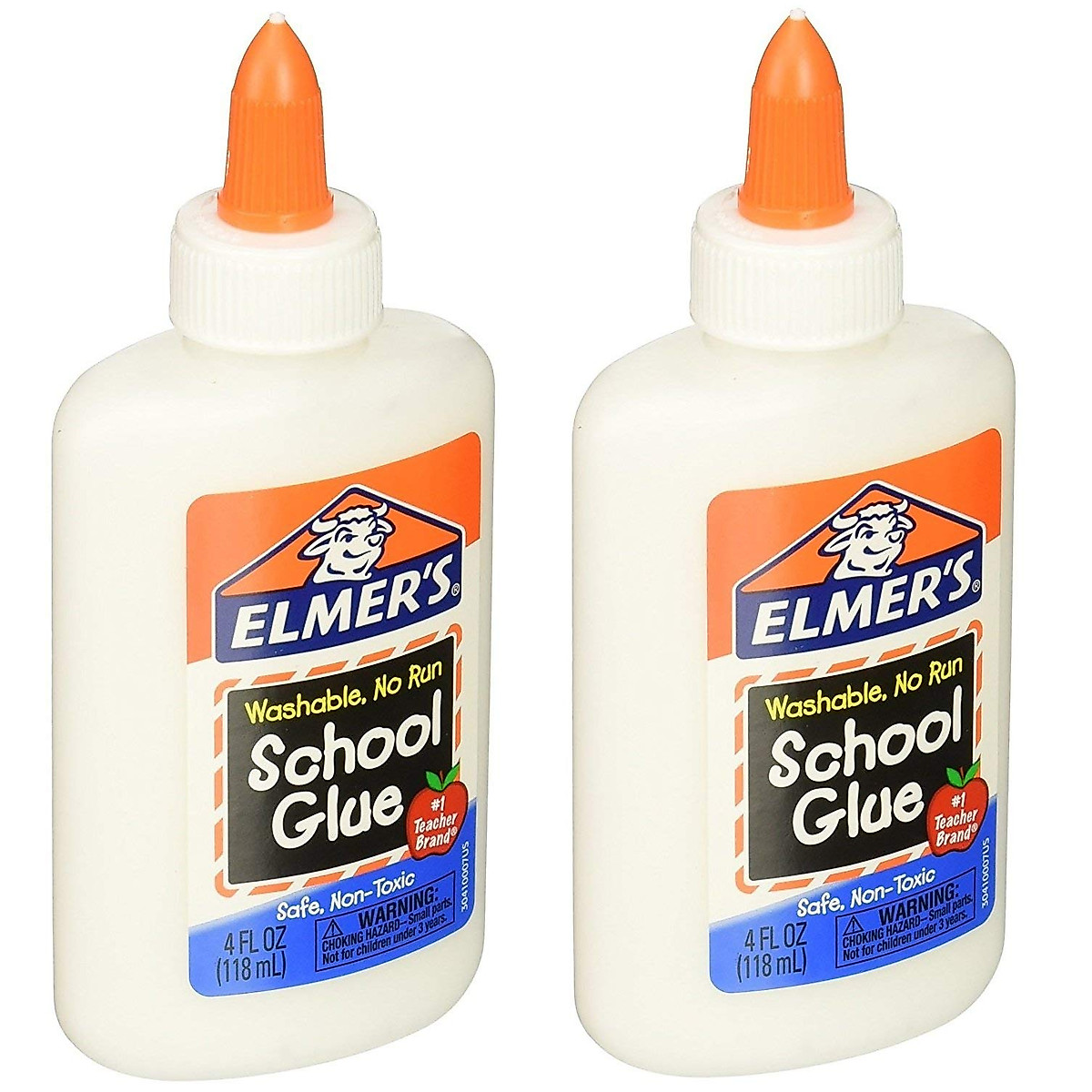Elmers Liquid School Glue FfIiYv, Washable, 4 Ounces, 2 Count