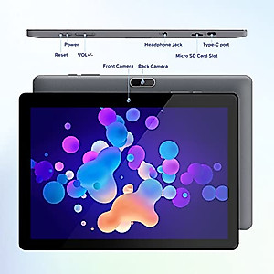 FANGOR Tablet 10.1 inch Android 11.0 Tablets, Tablet Computer with 2GB RAM 32GB Storage, 2MP+ 8MP Dual Camera, IPS HD Display, WiFi, Bluetooth, Quad-Core Processor, Google Certified, GPS (Gray)