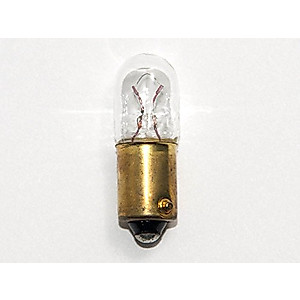 CEC Industries #44 Bulbs, 6.3 V, 1.575 W, BA9s Base, T-3.25 shape (Box of 10)