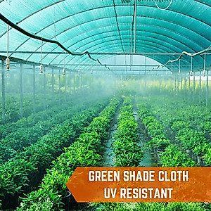 Farm Plastic Supply - Green Shade Cloth - 70% - (6' x 10') - Mesh Fabric for Fence Privacy Screen, Garden Shade, Mesh Fence Screening, Shade Cloth Rolls, Wind Screen