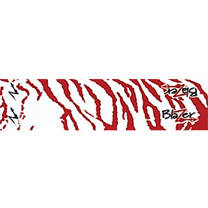 Bohning 4" Tiger Print Arrow Wraps, Standard, White & Red Tiger