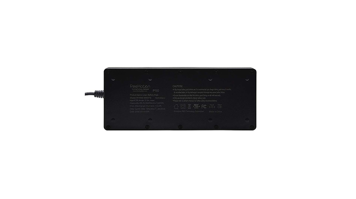 FREEMOTION 5000 mAh Battery for Recliners & Sofas - Rechargeable Power Pack