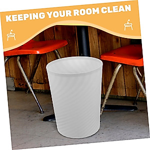 CHILDWEET Bedroom Trash Can with Simple Style Capacity PP Material Home Office Waste Basket
