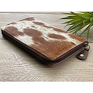 Women's Western Purse Cowhide Tote Bag Patchwork Leather Purses for Women Shoulder handbags with Freebie Clutch (Multi-Color)