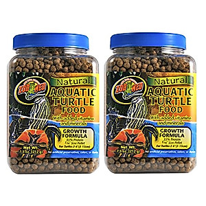 Natural Aquatic Turtle Food With Growth Formula pack of 2