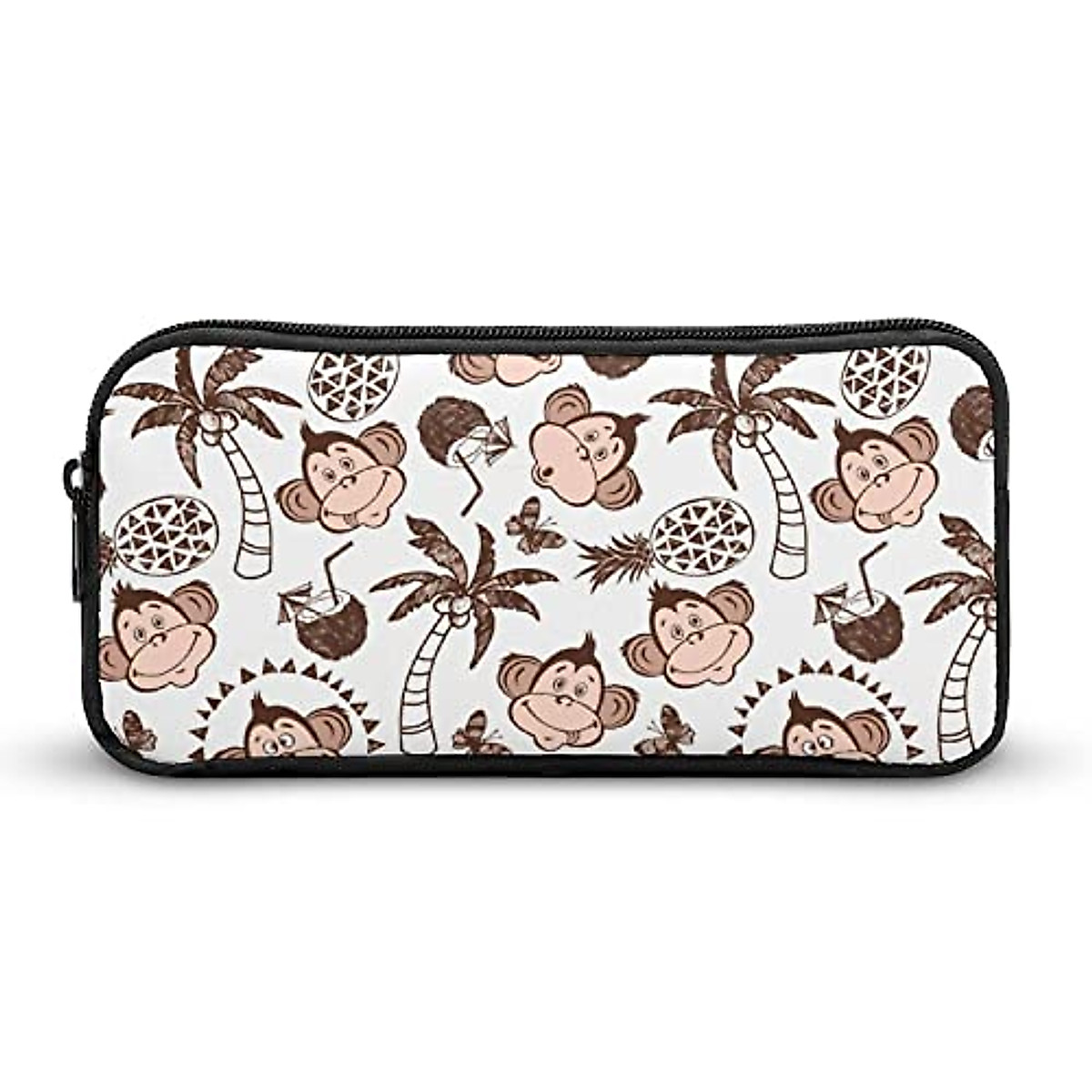 Monkey Pineapple Butterfly Coconut Pencil Case Pencil Pouch Coin Pouch Cosmetic Bag Office Stationery Organizer