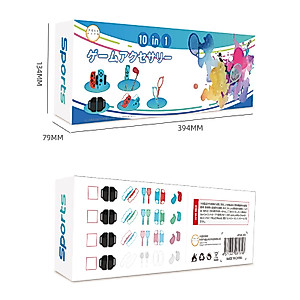 Nintendo 𝐒𝐰𝐢𝐭𝐜𝐡 𝐒𝐩𝐨𝐫𝐭𝐬 𝐀𝐜𝐜𝐞𝐬𝐬𝐨𝐫𝐢𝐞𝐬, Nintendo Switch Sports Leg Strap, Switch Tennis Racket, Switch Boxing Grips, Switch Wrist Straps and Switch Golf Club - White