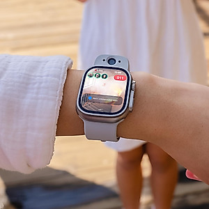 Wristcam, Smart Dual-Camera Band for Apple Watch (Apple MFi Certified), 8MP Sensor, Full HD Video/720P Sport Mode, (New) Pro. Image Stabilization, WiFi, IP68 Water Resistant, Siri Integration