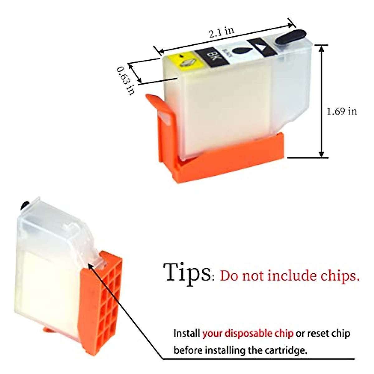 Gooyule 312XL No Chip Refill Ink Cartridges for XP-15000 XP-15010 XP-15080 Remanufactured Sublimation Ink Cartridges Without Chip & Ink for XP15000 Printer