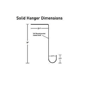 Alumahangers Solid Powder Coated Steel for Non-Insulated Spanish Brown Alumawood Patio Covers (6 Pack)