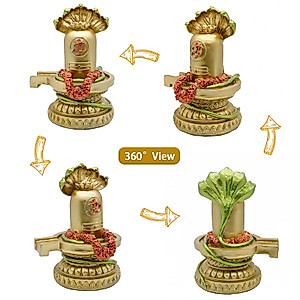 Hindu God Shiva Lingam Statue - India Home Temple Mandir Murti Lord Idol Indian Temple Pooja Item Puja Religious Sculpture Diwali Gifts