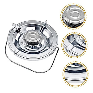 INOOMP Liquefied Gas Burner Single Burner Propane Stove Camping Stove Burner Camp Stove Mini Wood Portable Gas Stove Small Gas Stove Portable Travel Butane Stove Middle East Zinc Alloy