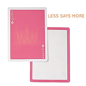 Vice Minimalist Playing Cards - Neon Orange and Pink Dual-Pack Decks - Poker Size, Standard Index, Plastic-Coated, Fluorescent with Simple Design + Spot UV Gloss - Cool Playing Cards and Novelty Gifts