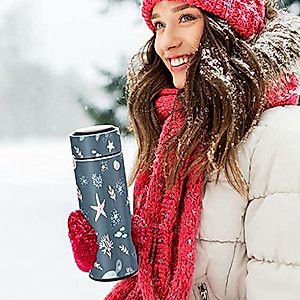 CaTaKu Cartoon Sea Fish Turtle Water Bottle Insulated 16 oz Stainless Steel Flask Thermos Bottle for Coffee Water Drink Reusable Wide Mouth Vacuum Travel Mug Cup