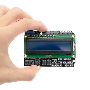 1602 LCD Keypad Shield 1602 LCD Expansion Shield Board Blue Backlight 4.5-5.5V for Arduino Duemilanove Robot 1pcs