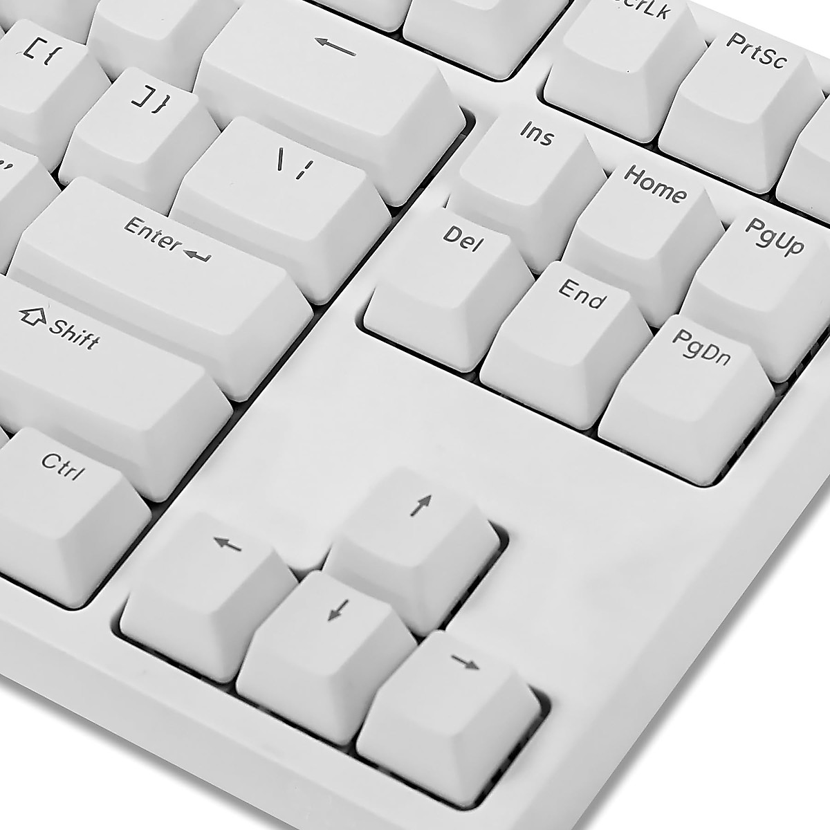 Happy Balls PBT Keycaps Backlit Cherry MX Keycap Set Doubleshot OEM Profile Key Caps for MX Switches Mechanical Keyboards (White Keyset)