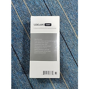 Sokani Tiny UHF Wireless Lavalier Microphone Lav Mic System with Transmitter and Receiver Compatible with Camera Smartphones iPhone Android DSLR Canon Sony Camcorde