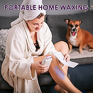 Xaninp Roll on Wax,Wax Cartridge for Hair Removal,Wax Roller Refill for Arms Legs Hands Toes Back Chest Heated Roller Kit 3.52 Ounce (4 pack)