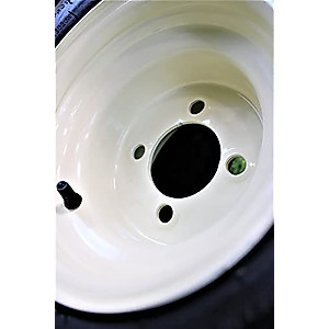 Antego Tire & Wheel 18x8.50-8 Tires on 8x7 Beige/Tan Wheel Assemblies for Golf Carts and Lawn Mowers (Set of 4)