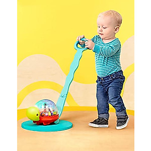 B. Play – Ball Popper & Walker – Push Toy for Baby, Toddler – Light-Up Turtle Toy for Crawling or Walking – Removable Handle – 1 Year + – Walk ‘n’ POP!