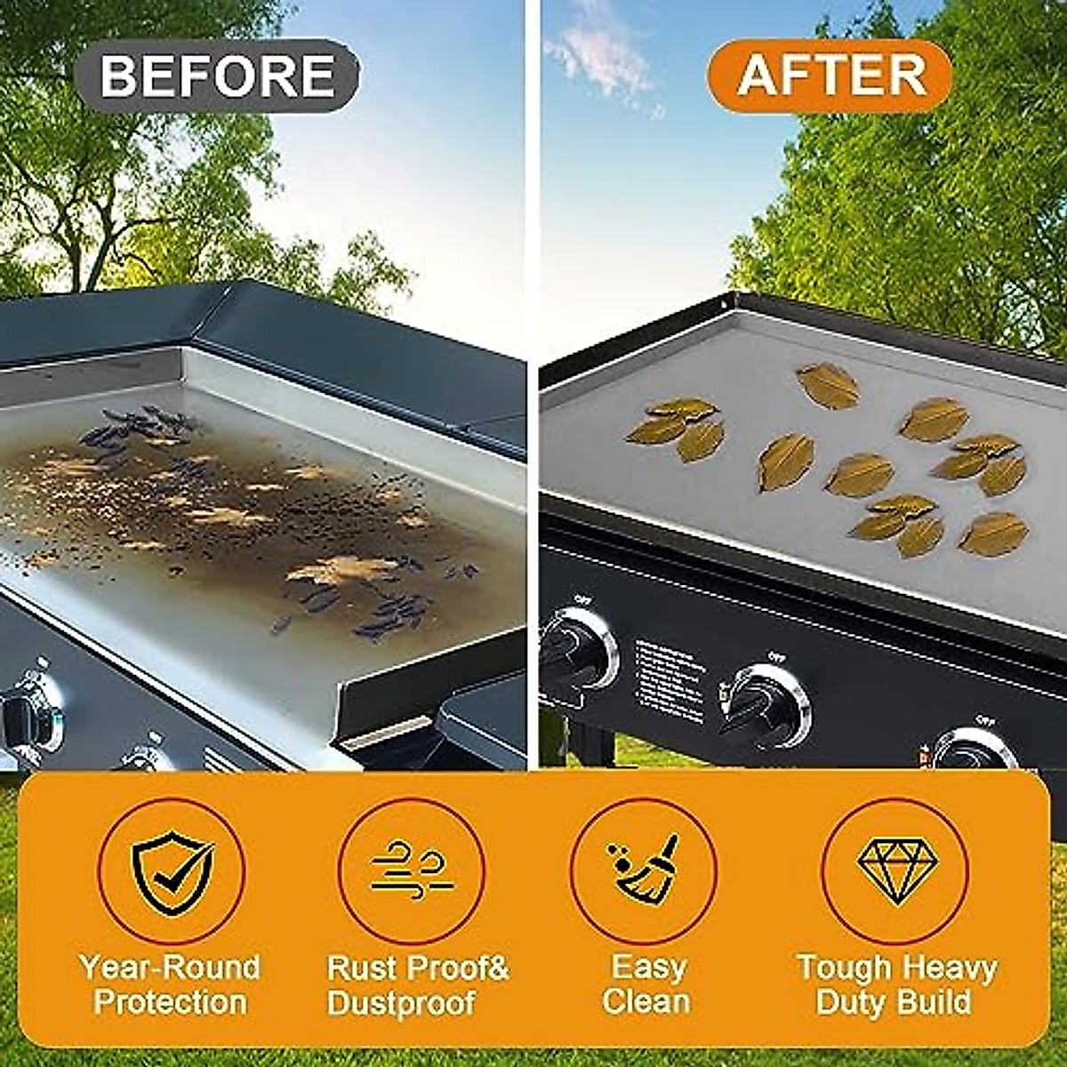 28" Silicone Griddle Mat for Blackstone 28 Inch Griddle,Heavy Duty Griddle Mat 28 inch Fit Blackstone 28 Inch Flat Top Gas Grill Griddle,Keep Grill Clean