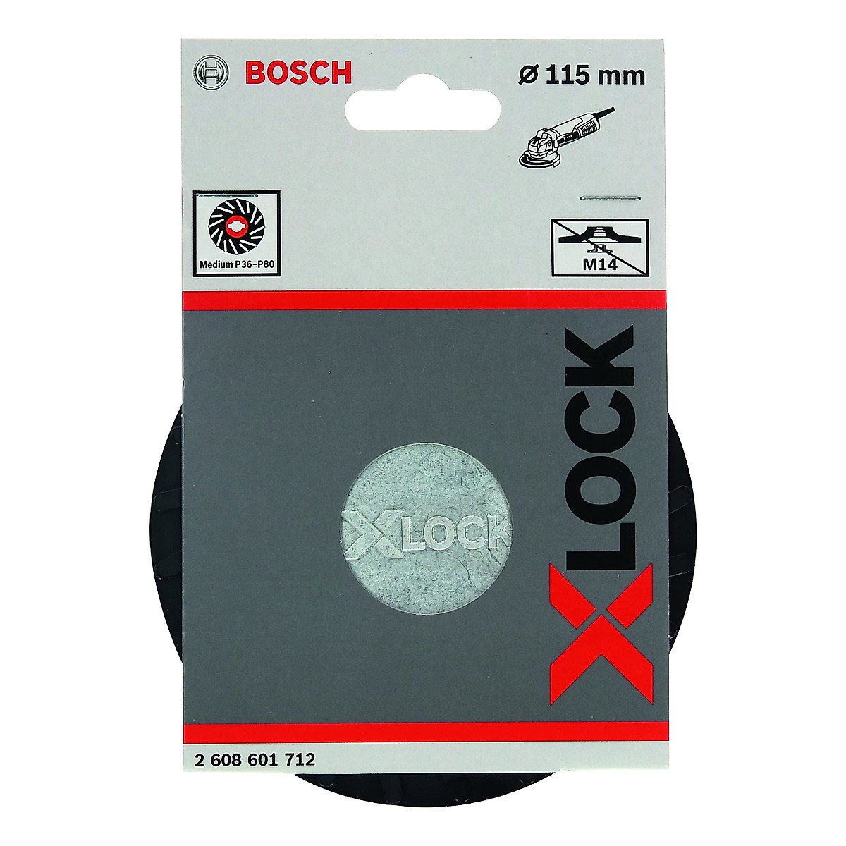 Bosch Professional 2608601712 Support Plate Medium Hard X-Lock Diameter 115 mm