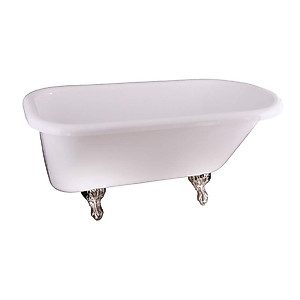 Asia 67" x 29.5" Soaking Bathtub Finish Brushed Nickel