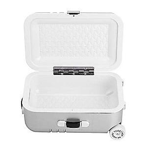 Semme Toy Suitcase, Dolls Travel Suitcase, Mini Size Trolley Case with Open and Close Carry On Luggage Simulation Rolling Suitcase Toy(Silver)